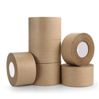 Writable Brown Kraft Paper Adhesive Tape 70mmx45m For Box Sealing